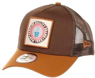 New Era New York Best Choice Patch Brown A-Frame Adjustable Trucker Cap - One-Size