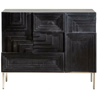 Made In Meubles Made In Meubles - Petit buffet en bois de manguier noir Tristan