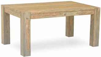 Massivmoebel24 Esstisch Sheesham 120x90x76 grau ge&ouml;lt NATURE GREY 502