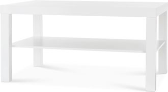IKEA Couchtisch Lack Sofatisch Beistelltisch in 90x55x45cm - mit Zwischenablage - weiß