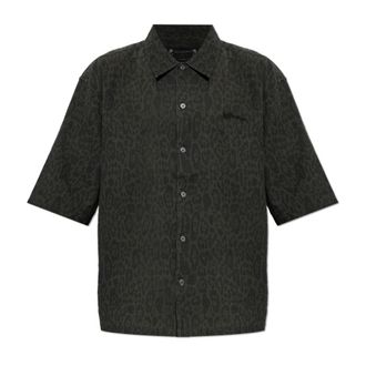 AllSaints Homme, Chemises, Vert, Taille: XL Chemise Leopardo