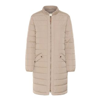 Cream Gestreifte Steppjacke Silber Mink - - Coats - Damen - Beige - S