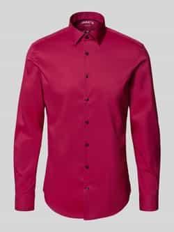 Jake*s Slim Fit Business-Hemd mit Kentkragen