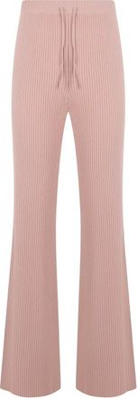 Alberta Ferretti Femme, Pantalons, Rose, Taille: 42 FR Pantalon &Eacute;vas&eacute; &Eacute;l&eacute;gant