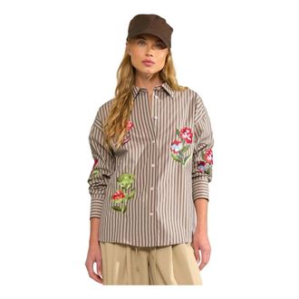 N&uuml;mph Boots - - Blouses & Shirts - Damen - Braun - L