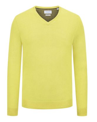 Tom Rusborg Pullover aus Baumwolle und Seide mit V-Ausschnitt in