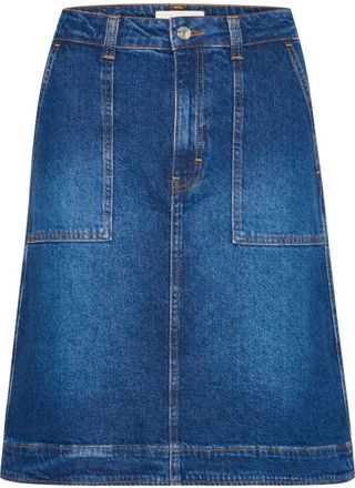 Part Two Femme, Jupes, Bleu, Taille: 36 FR Jean Denim Bleu Foncé