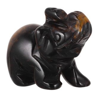 Lurrose Elefantenfigur aus Edelstein f&uuml;r Schreibtisch und Festliche Anl&auml;sse Kristall Elefant Dekoration f&uuml;r Zuhause und B&uuml;ro