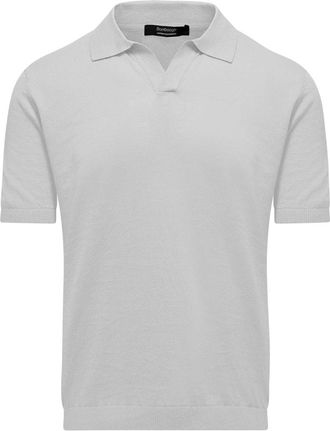 Bomboogie Homme, Tops, Blanc, Taille: 3XL Polo en Lin et Coton