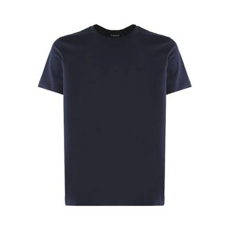 Dondup Homme, Tops, Bleu, Taille: XL T-shirt Homme Bleu avec Logo - Coton Italien