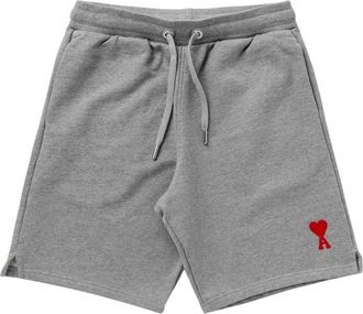 Ami Homme, Shorts, Gris, Taille: XL Tonal Ami De Coeur Short