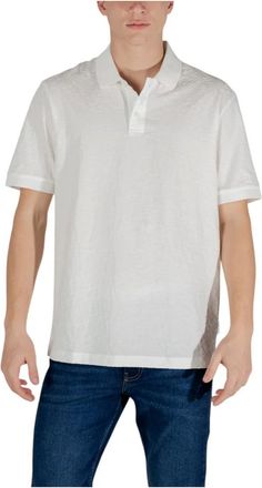 A|X Armani Exchange Homme, Tops, Blanc, Taille: XS Polo Manches Courtes Collection Printemps/Été