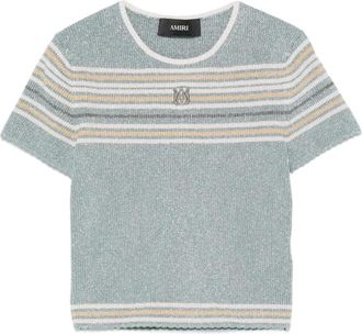 Amiri Femme, Pulls, Bleu, Taille: 38 FR MA Stripe Tee