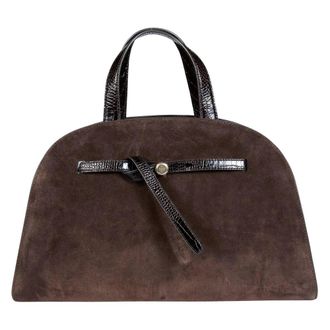 Tory Burch Romy Suede Bauletto - Femme - Sacs - Brun - Taille: ONE Size