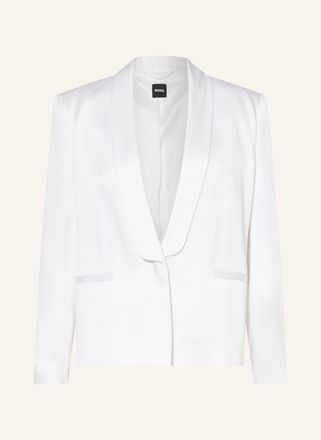 HUGO BOSS Satinblazer janka3 weiss