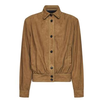 Saint Laurent Damen, Jacken, Braun, XSGr&ouml;&szlig;e