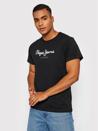Pepe Jeans London T-Shirt Eggo PM508208 Schwarz Regular Fit