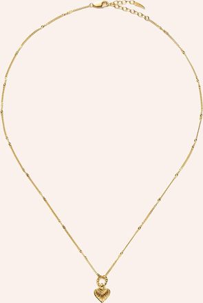 Missoma Missoma Halskette Mini Ridge Heart Necklace By Glambou gold