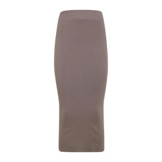Entire studios Gerippter Midi-Rock - - Skirts - Damen - Braun - M/L