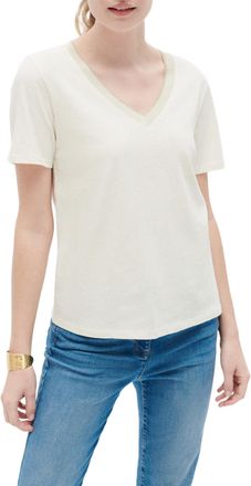 Caroll Damen Tk085-jin Kurzarm-T-Shirts, beige, M