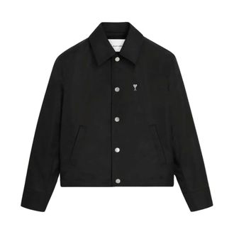 Ami Homme, Vestes, Noir, Taille: L Veste Boutonn&eacute;e avec Rivets