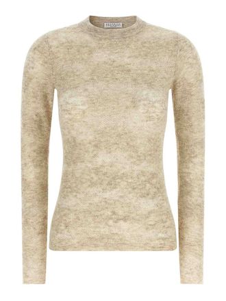 Brunello Cucinelli Pull Col Rond - Flower Lace
