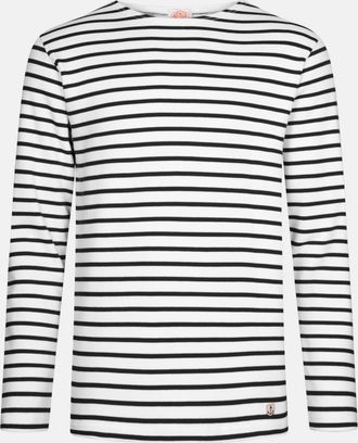 Armor Lux Streifenshirt Wei&szlig; Dunkelblau Gestreift Herren