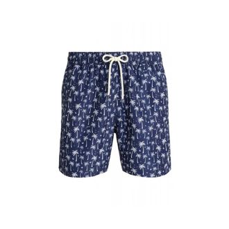 Ralph Lauren Homme, Maillots de bain, Bleu, Taille: M Woven Trunk Swim Bottom