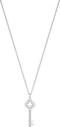 Ceranity Collier avec Pendentif - Argent 925 - Oxyde de Zirconium - 45 cm - 1-72/0057-B