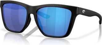 Costa Panga II Lunettes de soleil polarisées pour femme avec protection UV à 100 % - Taille 57-580 g, Bleu/noir mat, 57