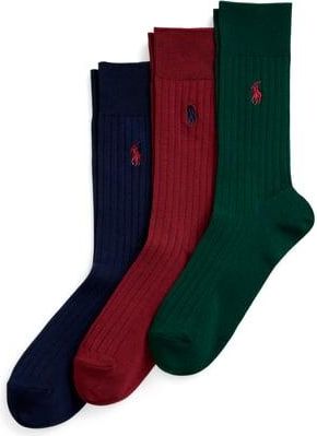 Polo Ralph Lauren Lot de 3 chaussettes hautes en coton