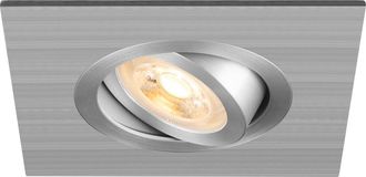 SLV NEW TRIA 75 XL, Deckeneinbauleuchte, quadratisch, max. 10W, GU10, aluminium