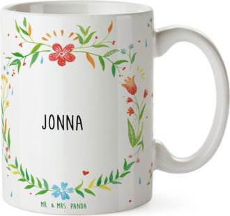 Mr. & Mrs. Panda Tasse Jonna - Geschenk, Tasse Spr&uuml;che, Kaffeetassen, Keramiktasse, Kaffeetasse, Teetasse