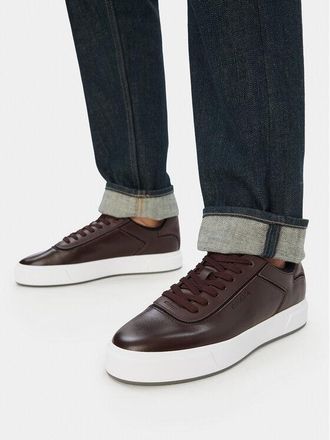 Calvin Klein Sneakers Basket Cups Oxf Lth-Neo HM0HM02204 Dunkelbraun