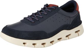 Clarks Herren Nature X One Sneaker, Marineblau (Leder), 41 EU