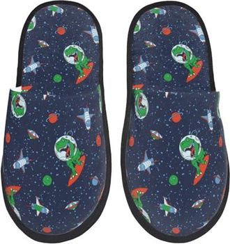 Generic Pantoufles DH&ocirc;tel Astronaute Dinosaure Unisexe Hiver Pantoufles R&eacute;utilisables Chaussons DInt&eacute;rieur Pour Voyage H&ocirc;tel Invit&eacute; L