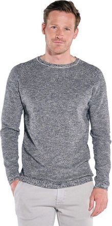 Engbers Rundhalspullover engbers Herren Pullover meliert, Schwarz