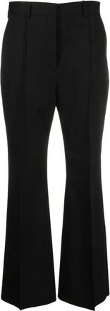 Lanvin Femme, Pantalons, Noir, Taille: 40 FR Tailored Creased Wool Pantalons