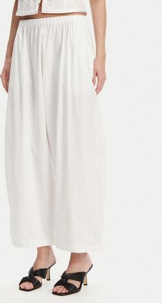 Pinko Stoffhose 105210 A2LD Weiß Relaxed Fit