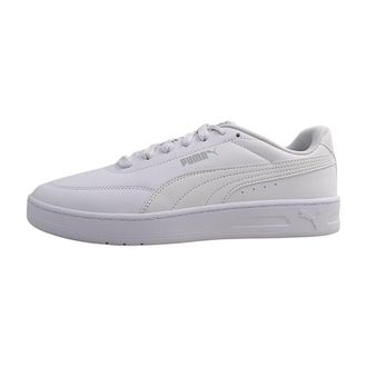 Puma Court Classic Clean Sneaker, Unisex, Wei&szlig;, K&uuml;hles Hellgrau, 13 UK