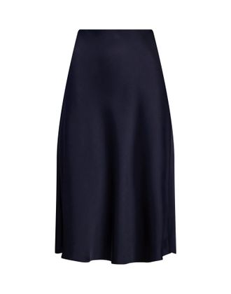 Ralph Lauren SATIN CHARMEUSE MIDI SKIRT