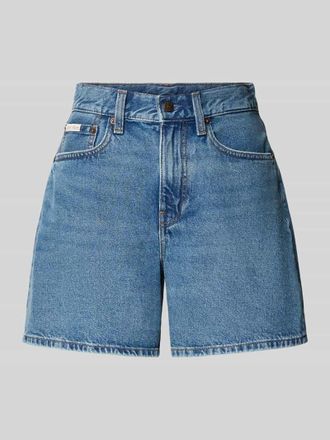 Calvin Klein Jeans High Waist Jeansshorts mit Label-Detail