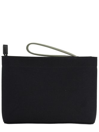 Givenchy Mens Logo Clutch Bag Black Cotton