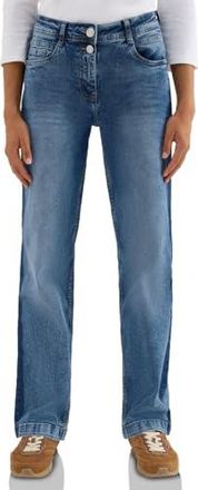 Cecil 3716890 Jean à Rayures Gallon, Bleu Clair délavé, 31W / 30L Femmes