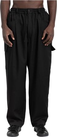Yohji Yamamoto Homme, Pantalons, Noir, Taille: XL Sport Uniform UT Straight Leg Pants