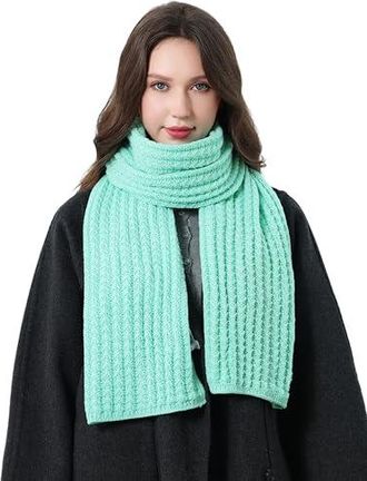 DonDon &eacute;charpe femme hiver foulard femme &eacute;charpe en laine ch&acirc;le femme - Turquoise