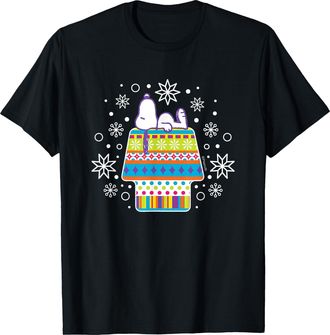 Peanuts Snoopy Christmas Scandinavian Theme T-Shirt