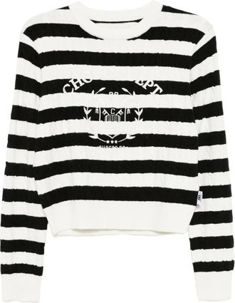 Chocoolate Langärmeliger Pullover - Weiß