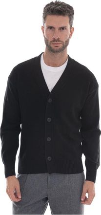 Gran Sasso Homme, Pulls, Noir, Taille: XL Cardigan à boutons
