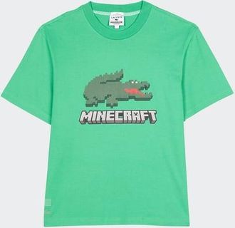 Lacoste Tee-shirt col ronds&eacute;rigraphi&eacute; en coton Lacoste x Minecraft - Taille S